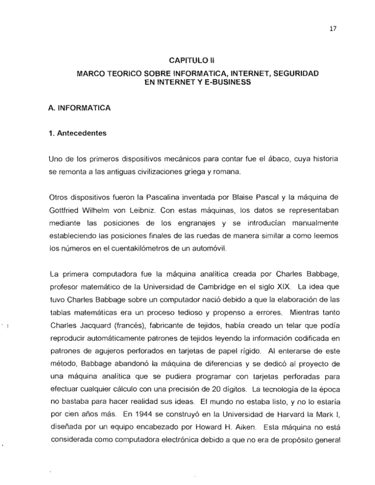 CAPITULO 11 MARCO TEORICO SOBRE INFORMATICA