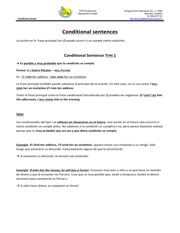 Conditional)sentences