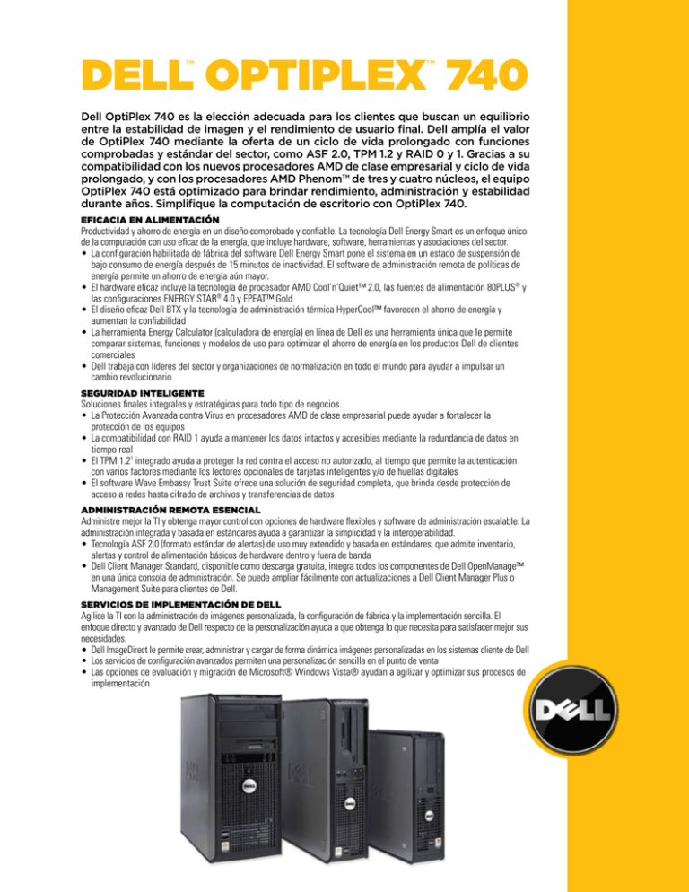 dELL™ OPTIPLEX™ 740