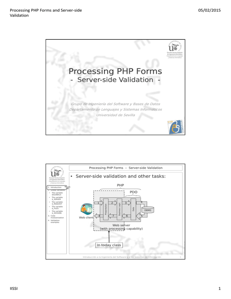 Processing PHP Forms