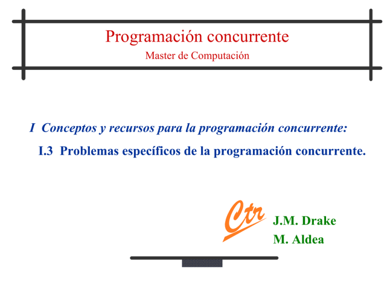 Interaccion entre procesos de un programa concurrente