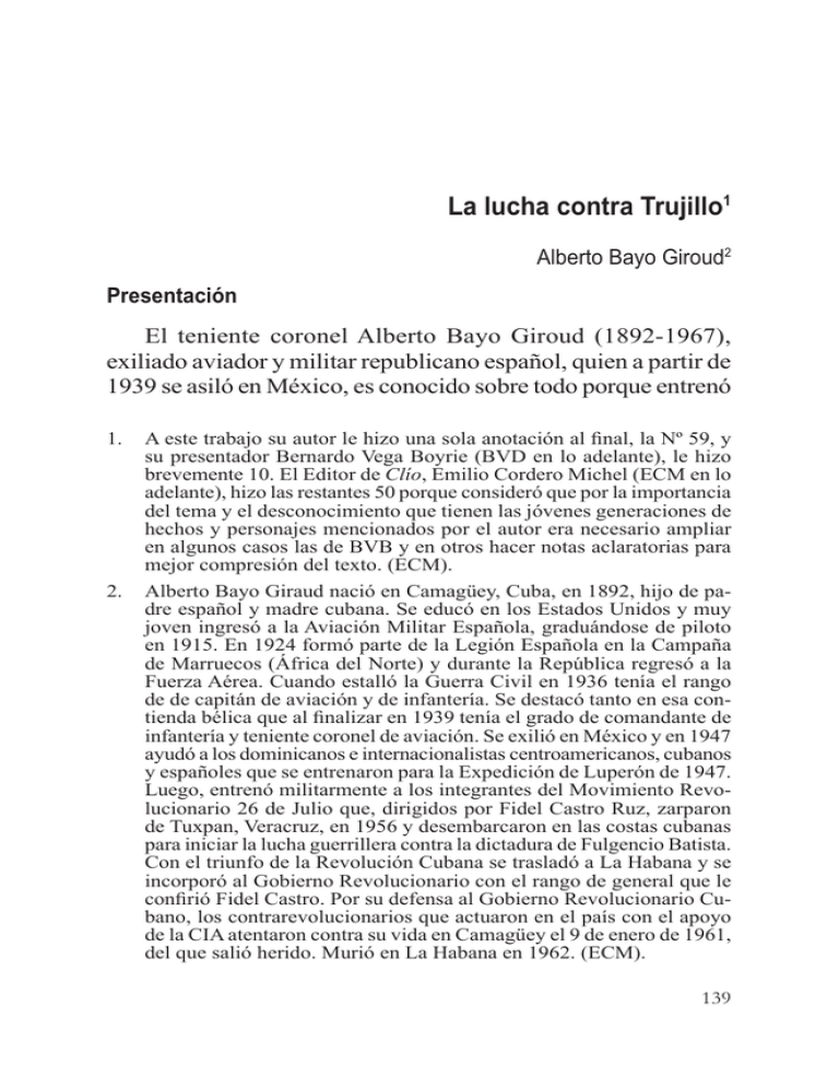 La lucha contra Trujillo