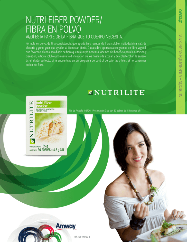NUTRI FIBER POWDER/ FIBRA EN POLVO