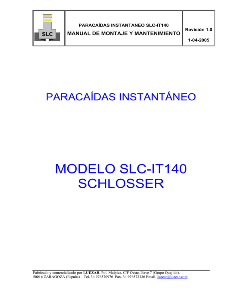 Modelo Slc it140 Schlosser