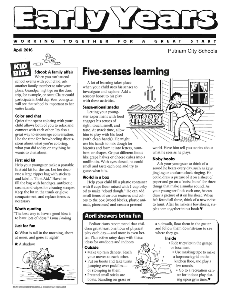 Five senses Learning Putnam City Schools Five senses Learning Putnam City Schools