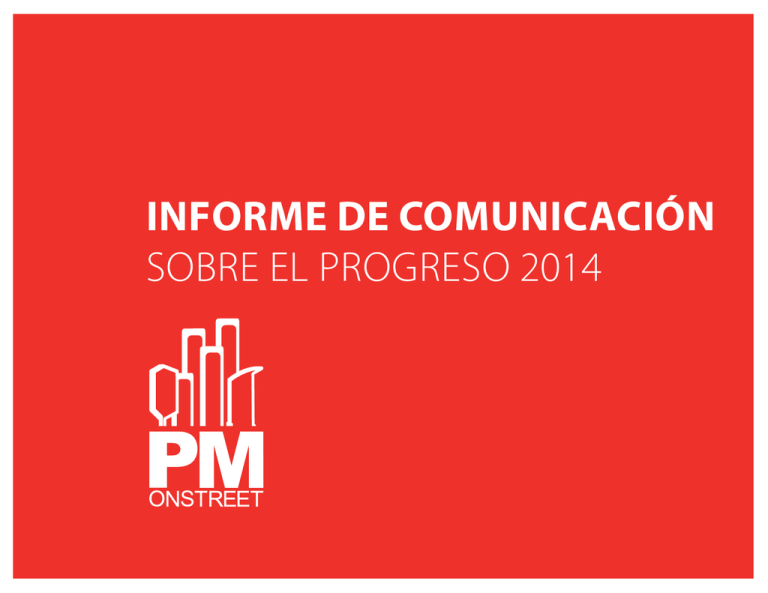 INFORME DE COMUNICACIÓN SOBRE EL PROGRESO 2014