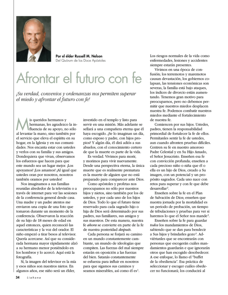 Afrontar el futuro con fe