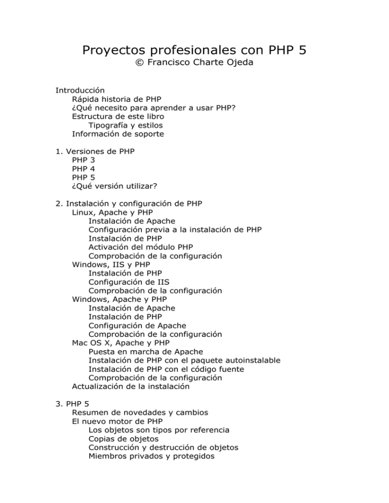 Proyectos profesionales con PHP 5 - Torre de Babel