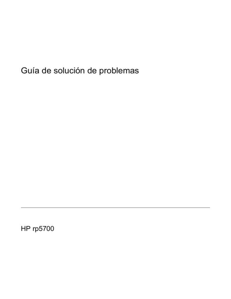 Guía de solución de problemas