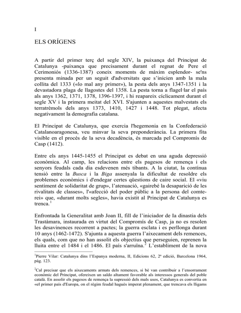 Els orígens 1626-1700 - Homenatge a Fèlix Cucurull