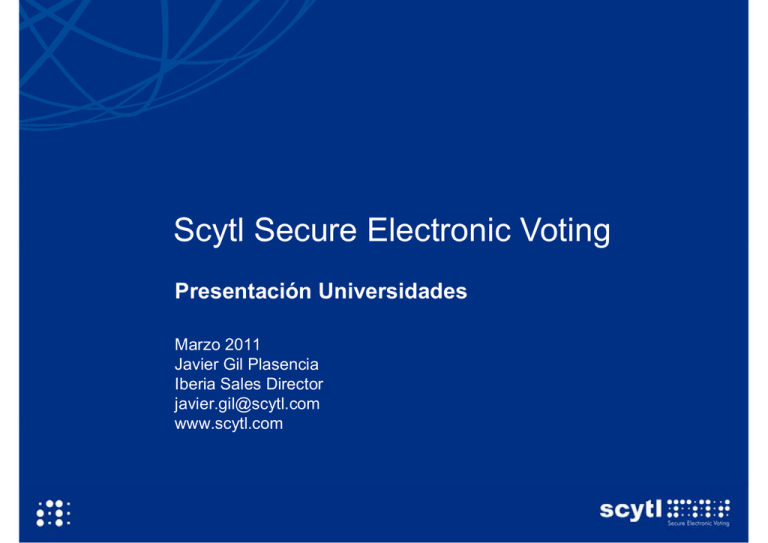 Scytl Secure Electronic Voting
