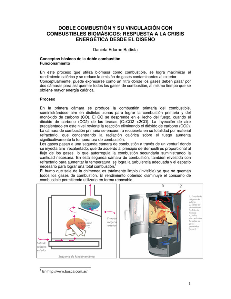 DOBLE COMBUSTIÓN Y SU VINCULACIÓN CON COMBUSTIBLES