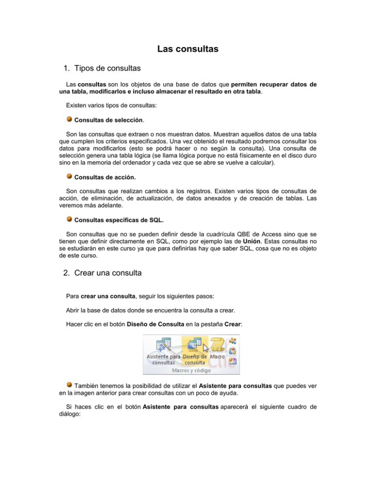 Las consultas