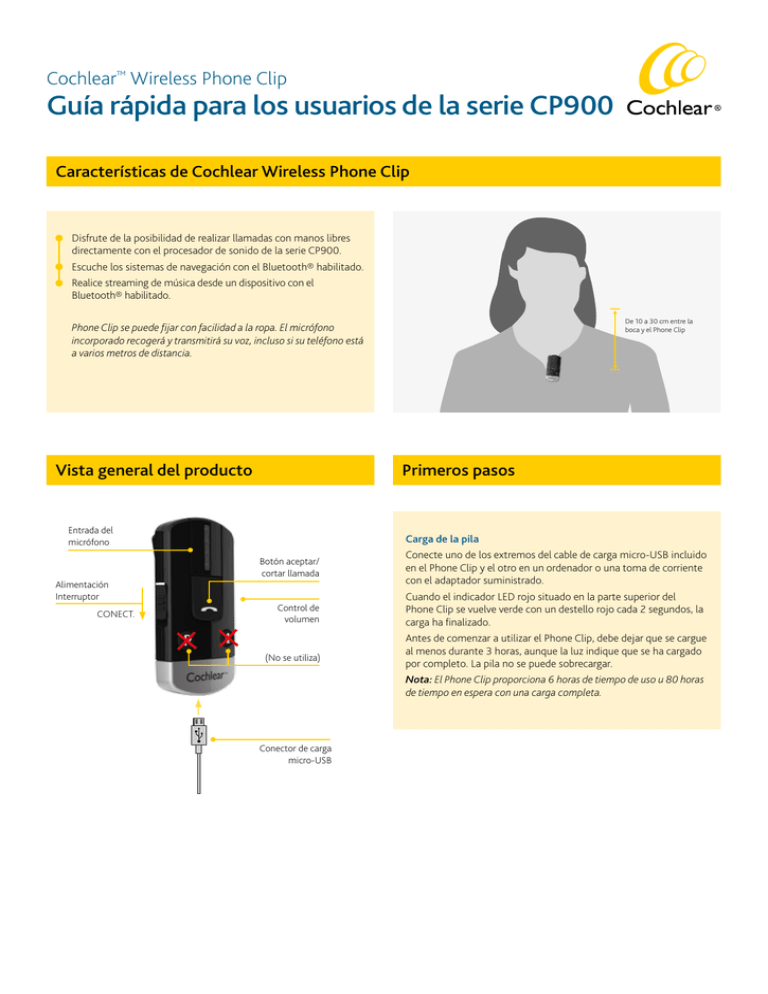 Guía rápida Phone Clip