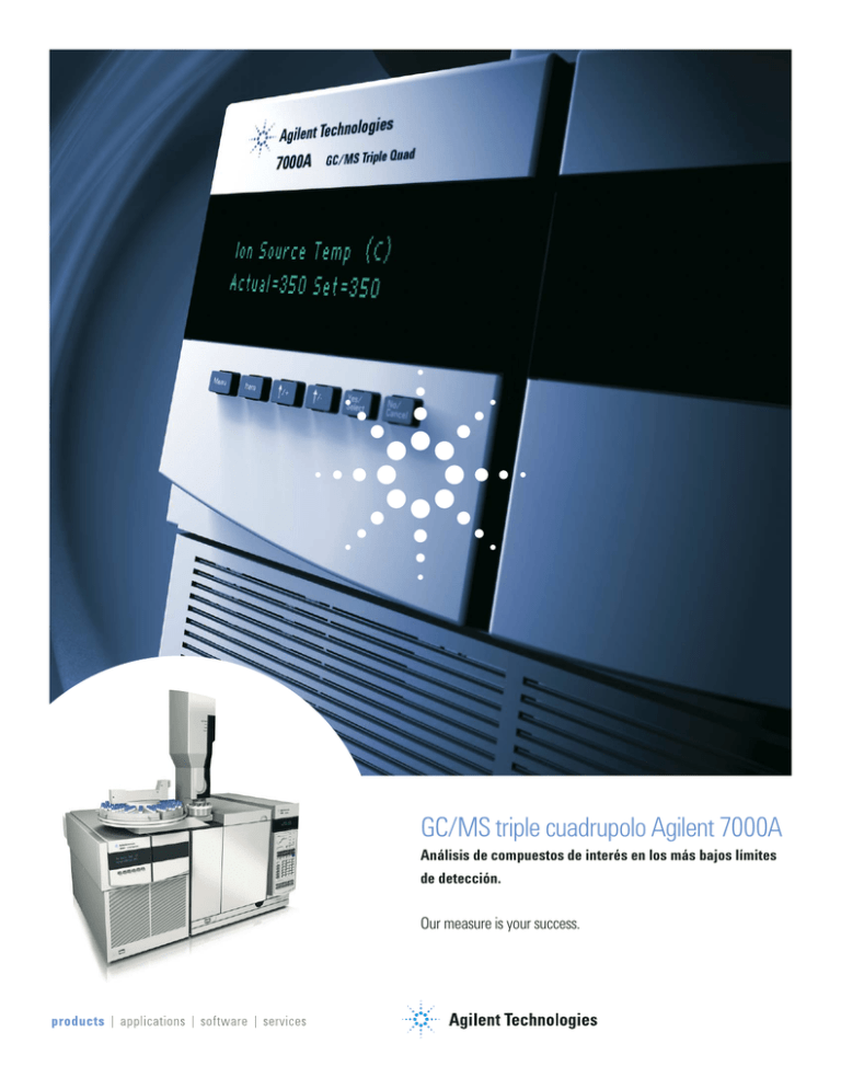 GC/MS triple cuadrupolo Agilent 7000A