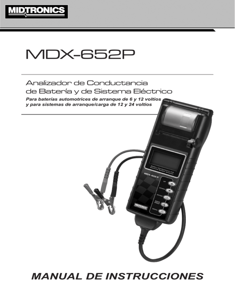 MDX-652P - Midtronics