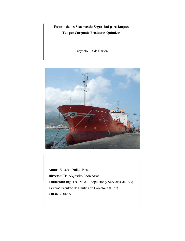 Estudio de los Sistemas de Seguridad para Buques Tanque