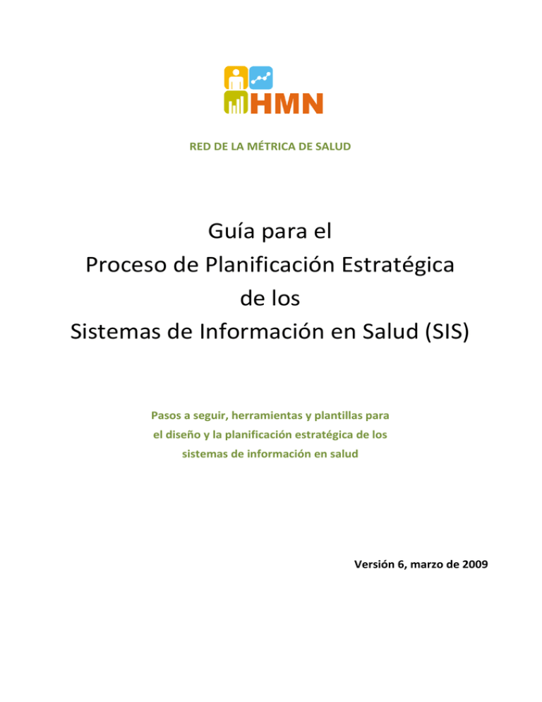 Guia Planificacion Estrategica SIS 2009