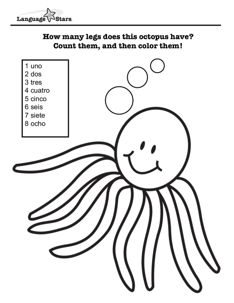 How many legs does this octopus have? Count