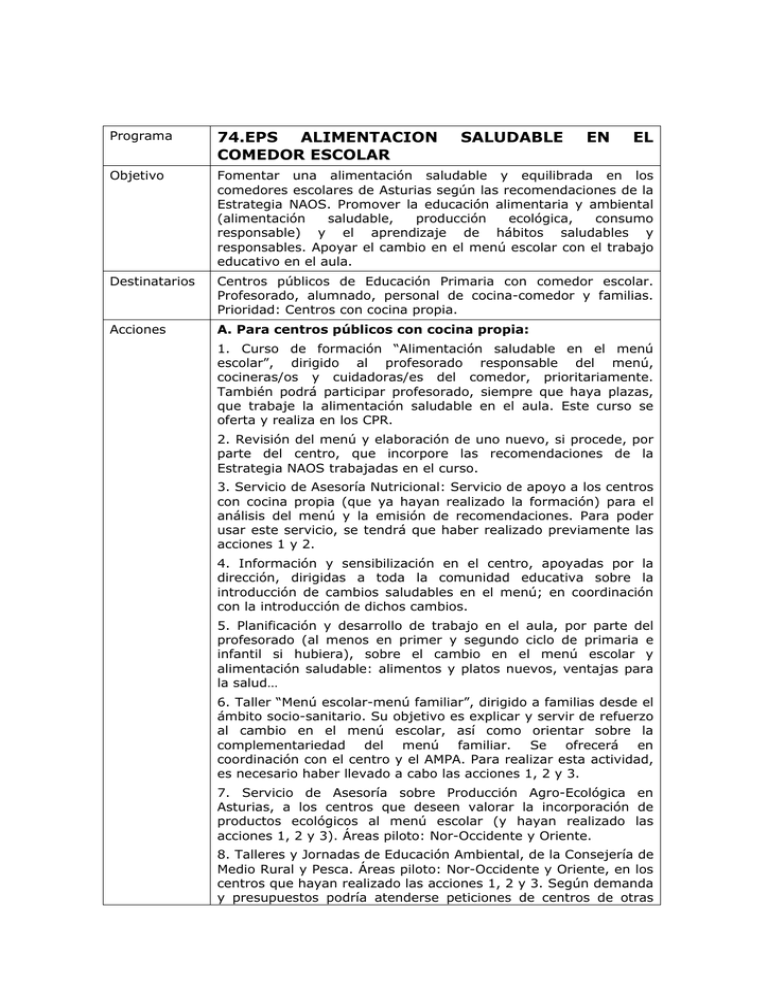 74.EPS ALIMENTACION SALUDABLE EN EL COMEDOR ESCOLAR