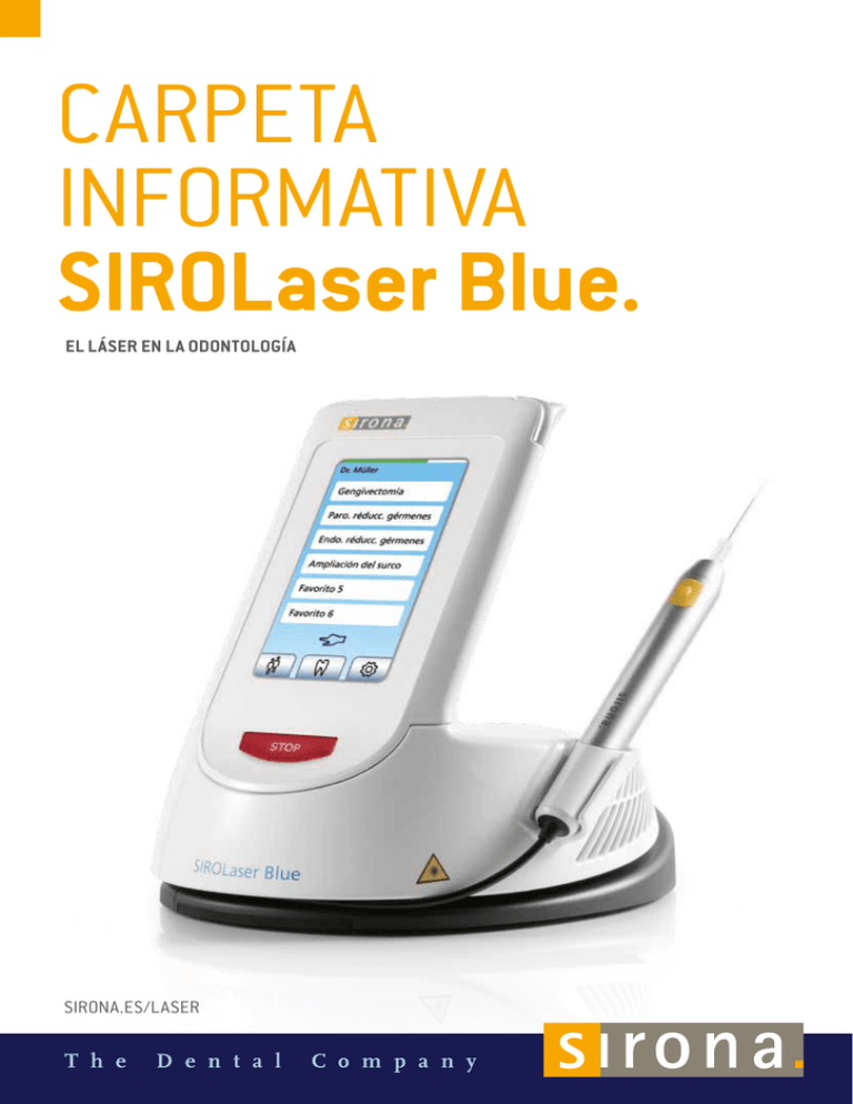 EL LÁSER EN LA ODONTOLOGÍA SIRONA.ES/LASER