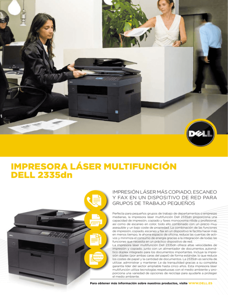IMPRESORA LÁSER MULTIFUNCIÓN DELL 2335dn