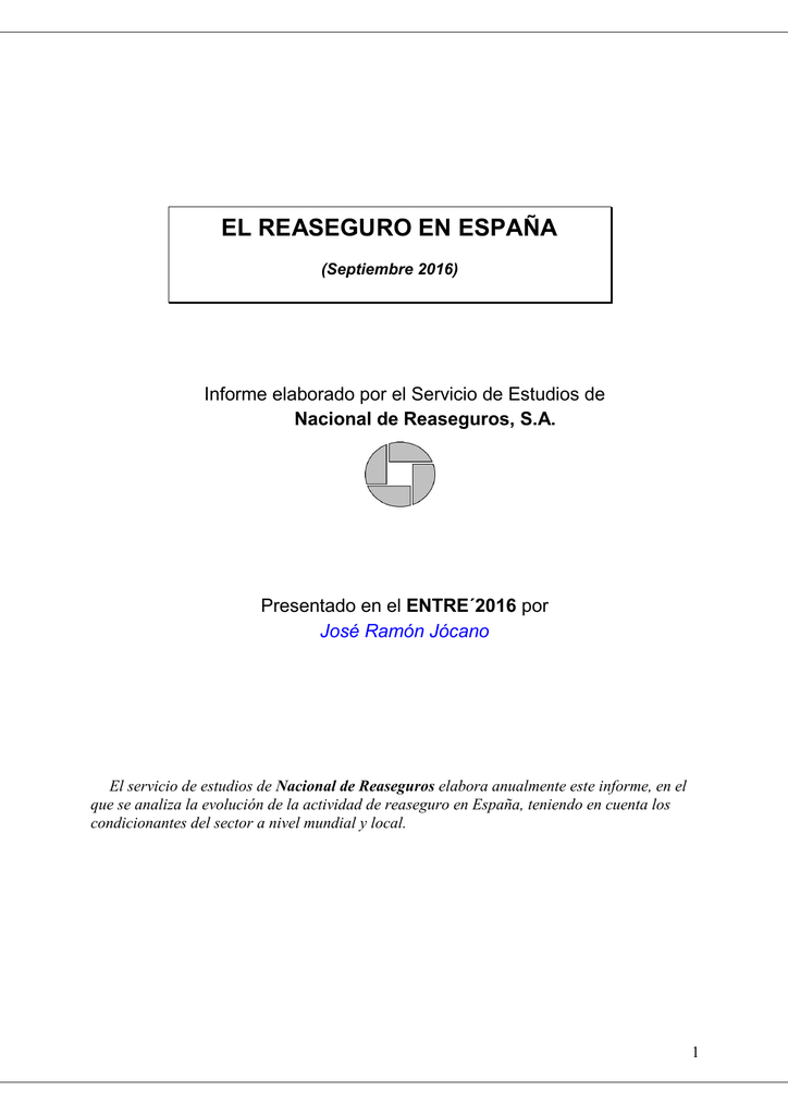 el reaseguro cedido - Nacional de Reaseguros