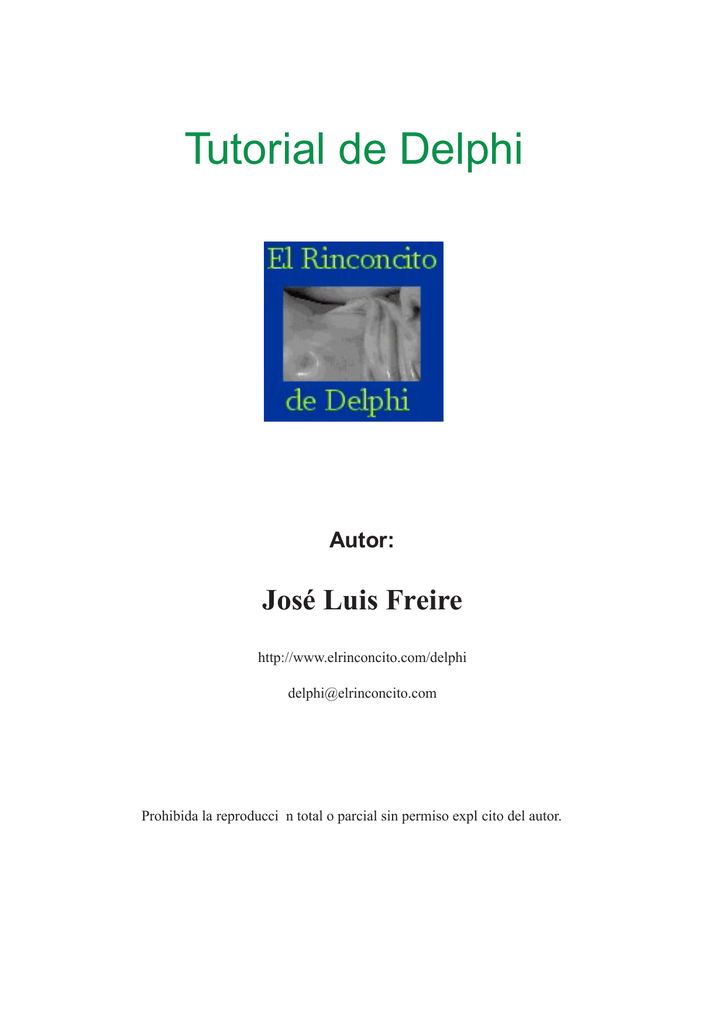 Tutorial De Delphi