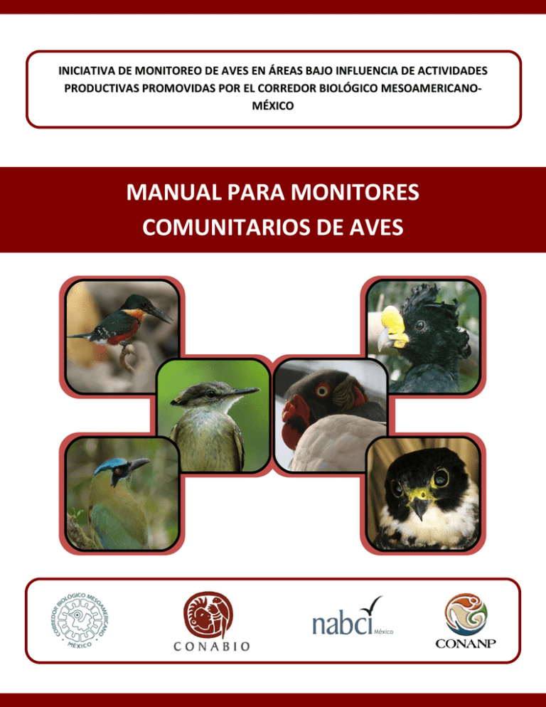 Manual para monitores comunitarios de aves