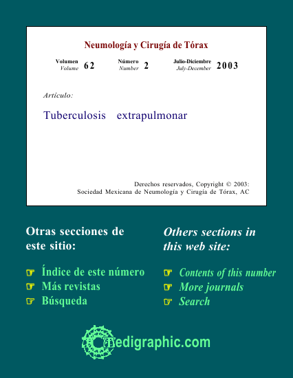 Tuberculosis extrapulmonar