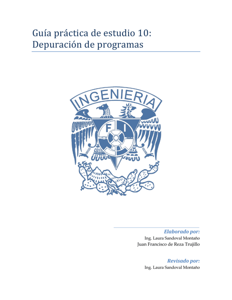 Guía práctica de estudio 10: Depuración de programas