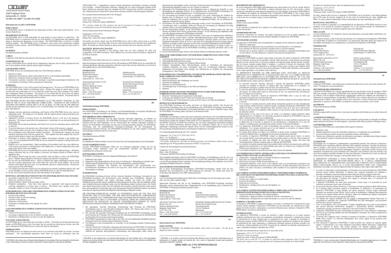 Instructions for Use (IFU): HTR-PEKK