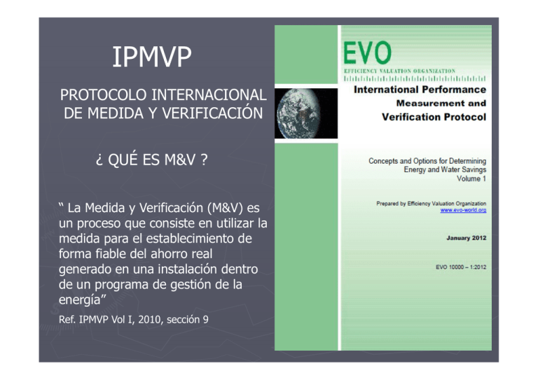 PROTOCOLO INTERNACIONAL Ó DE MEDIDA Y VERIFICACIÓN