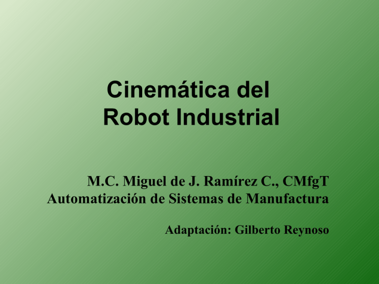 Cinemática del Robot Industrial