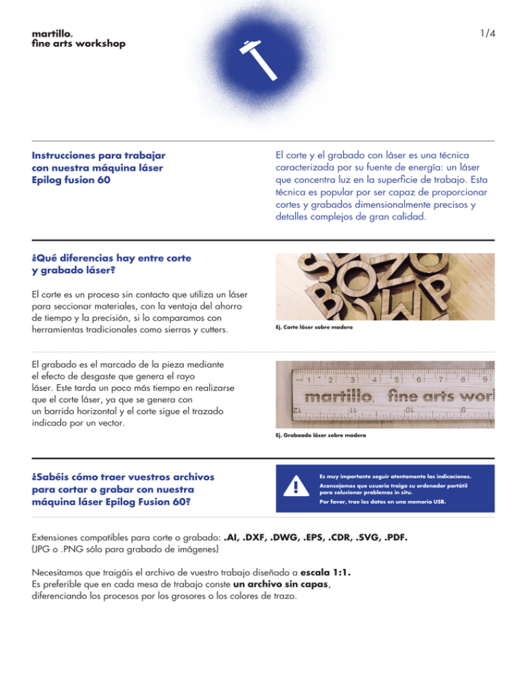 ¿Qué diferencias hay entre corte y grabado láser? ¿Sabéis