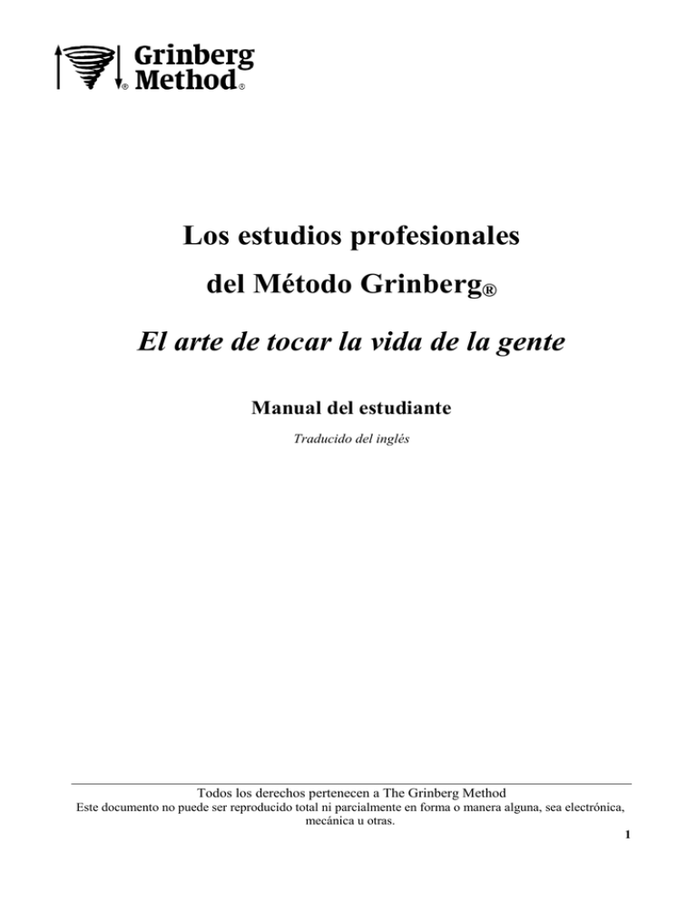 Los estudios profesionales del Método Grinberg
