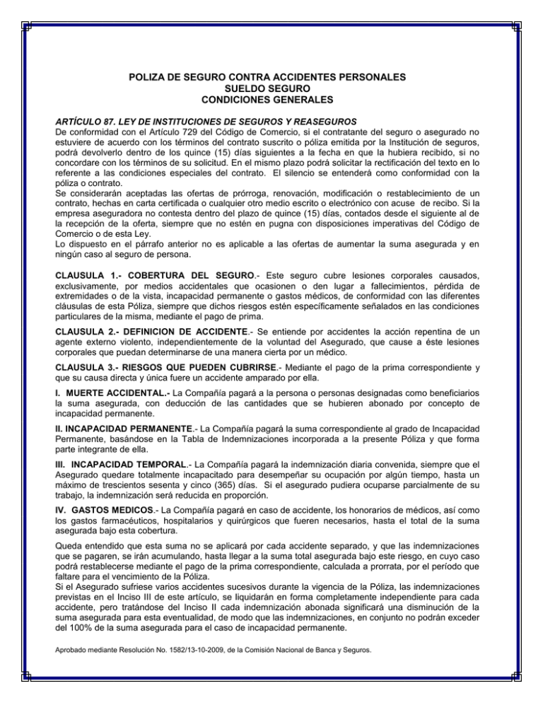 Condiciones Generales