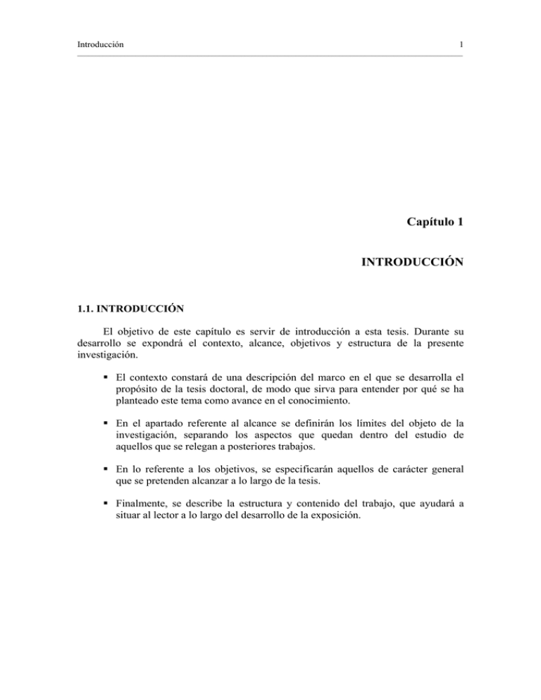 Capítulo 1 INTRODUCCIÓN