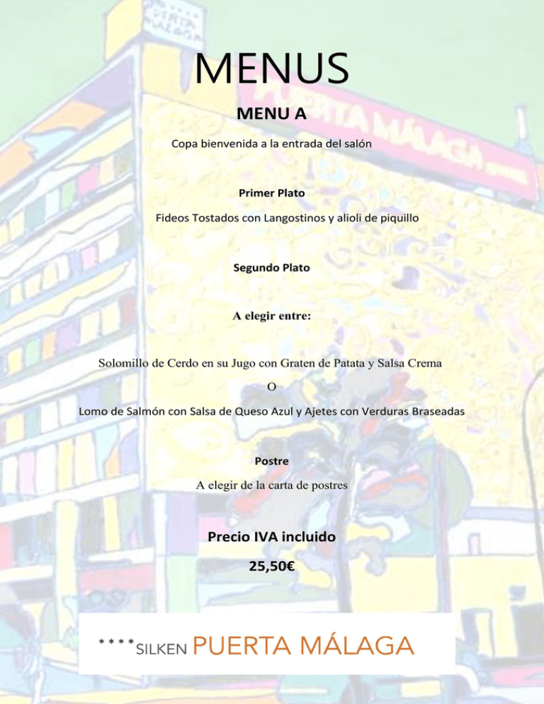 MENU A - Hoteles Silken