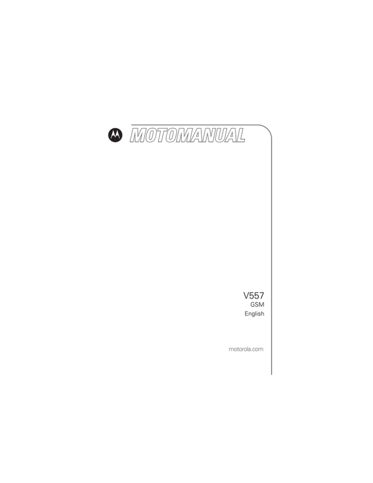 Manual Motorola V557