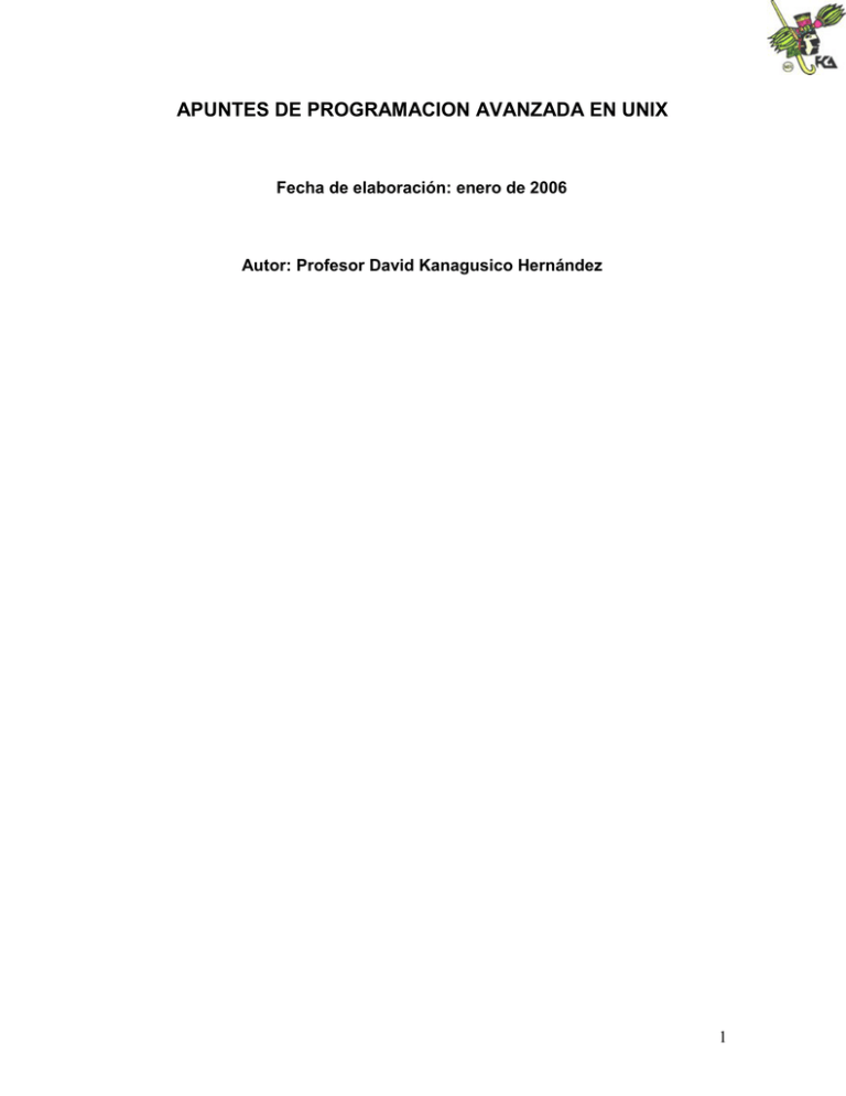 programacion avanzada en unix