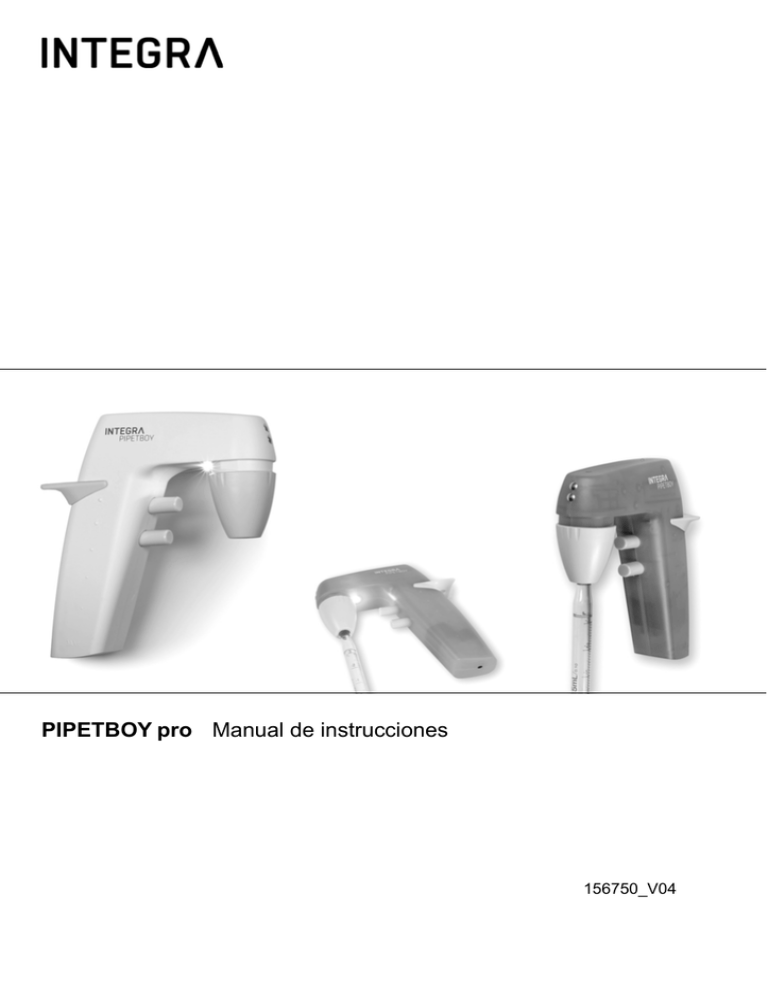PIPETBOY pro Manual de instrucciones