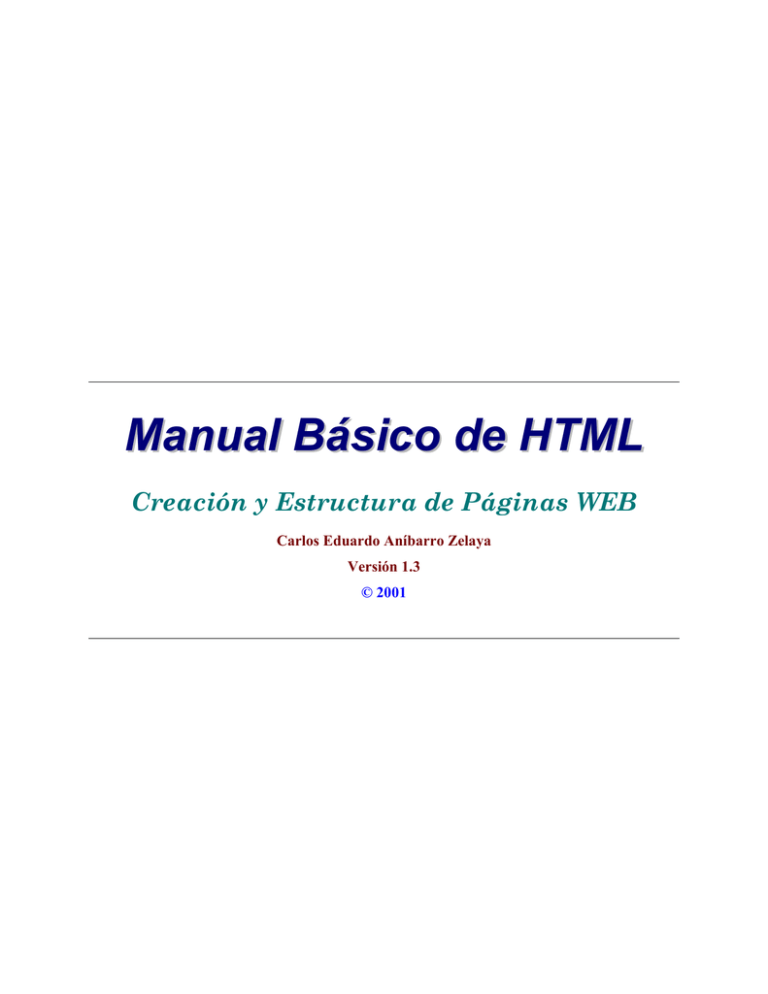 Manual Básico de HTML