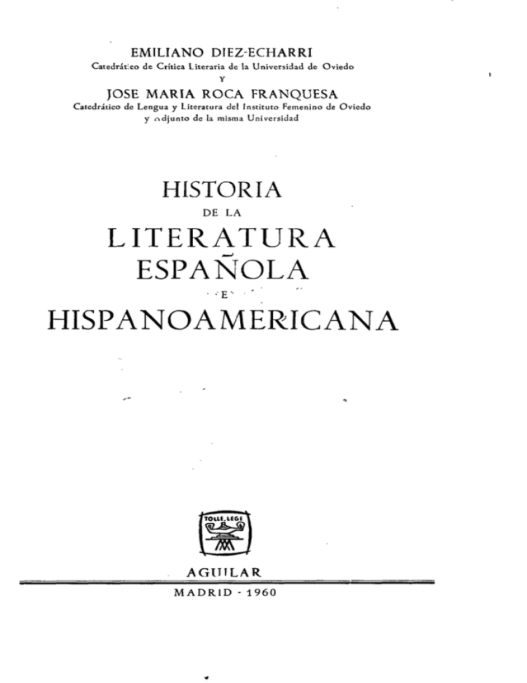 literatura española hispanoamericana