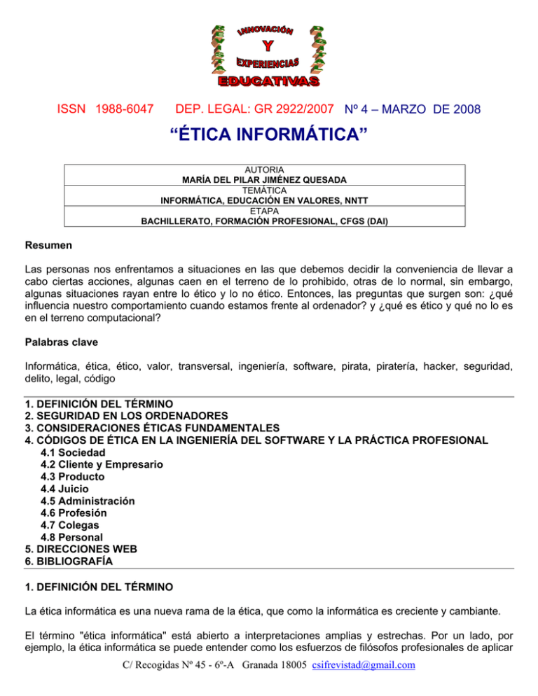 Ética Informática