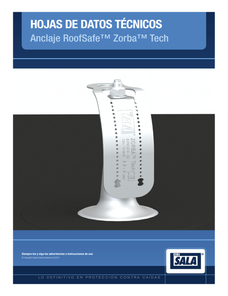 hojas de datos técnicos