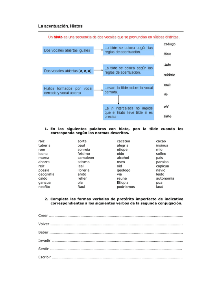 10 Acentuación de hiatos