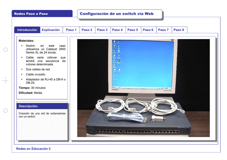 Configuración de un switch vía Web