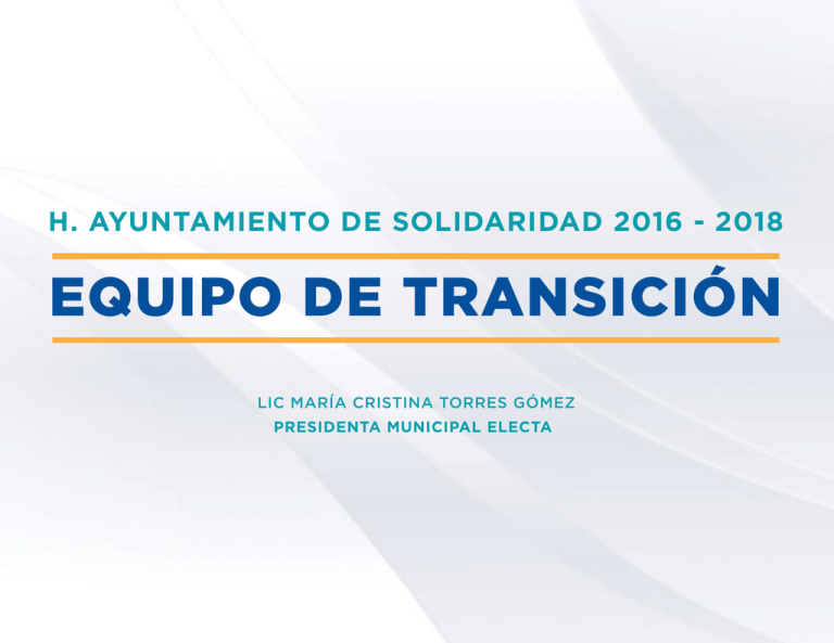 EQUIPO DE TRANSICIÓN