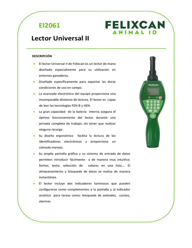 EI2061 Lector Universal II